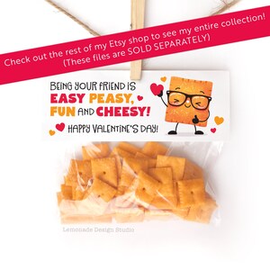 PRINTABLE Valentines for Kids Printable Valentine Treat Bag Toppers ...