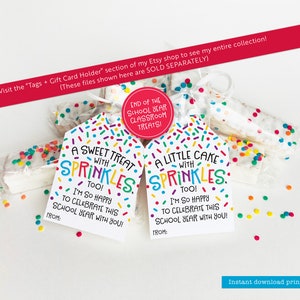 Printable Birthday Treat Tag Classroom Snack Cake Cupcake Cookies ...