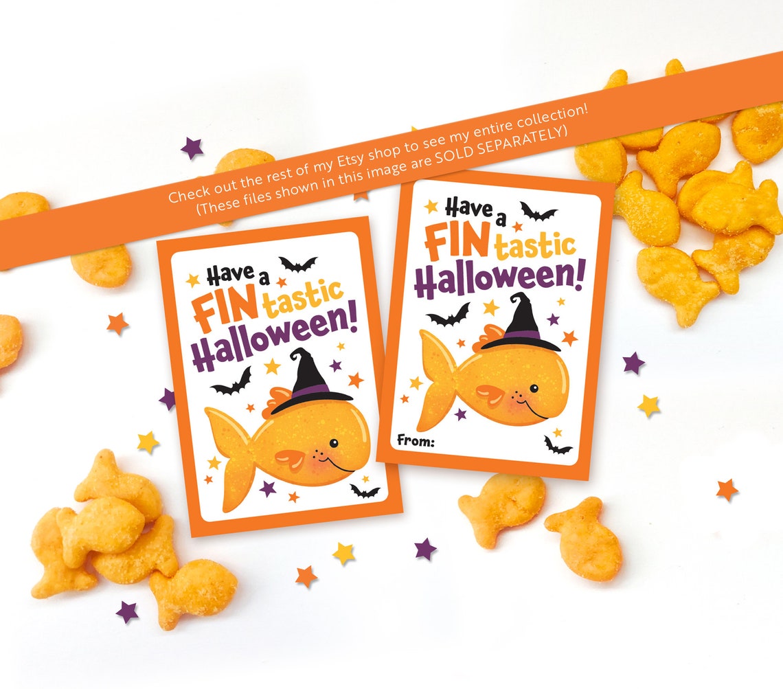 Applesauce Squeeze Pouch Halloween Treat Tag Printable for Trick or ...