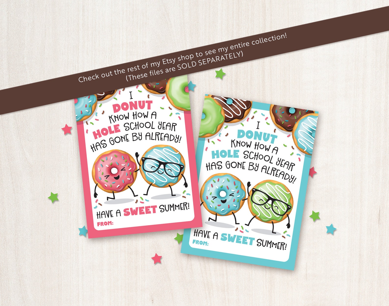 Printable Testing Day Treat Tag Classroom Donut Tag Good Luck Card Gift ...