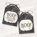 Halloween Gift Tag, Printable Gift Tag, Halloween, Boo'ed Tag Gift Tag ...