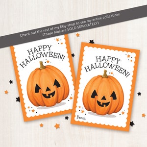 Printable Halloween Tags Trick or Treat Bag Chocolate Chip Cookie Tags ...