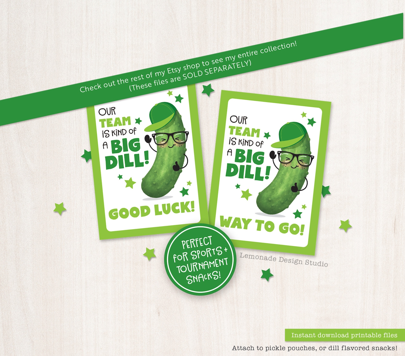 Printable Pickle Thank You Tags Teacher Appreciation Week Volunteer ...