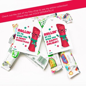 Printable Applesauce Christmas Tag Classroom Non-candy Treat for School ...