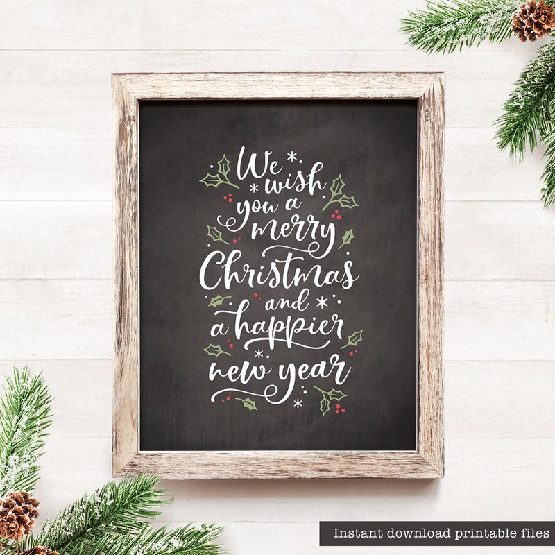 Christmas Chalkboard - Etsy