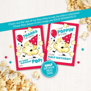 Printable Good Luck Popcorn Tags for Testing Day Game Day Test Finals ...