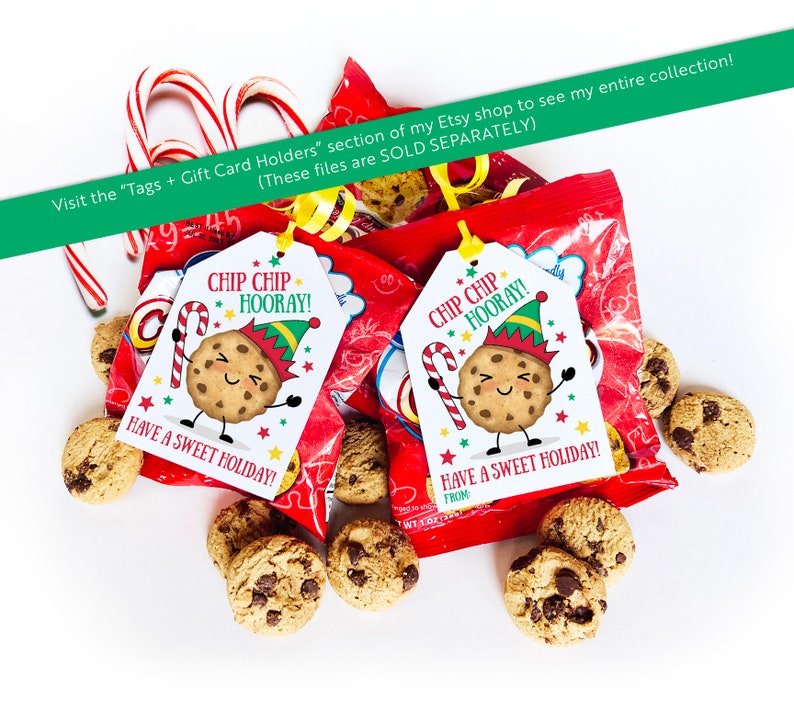 PRINTABLE Christmas Cookie Gift Card Holder Bakery Gift Card - Etsy