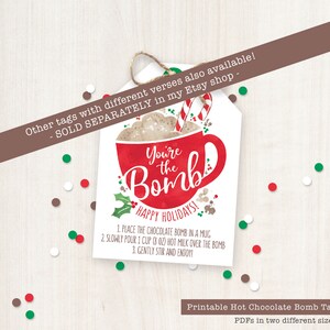 PRINTABLE Holiday Coffee Gift Tags, Teacher Gift Tags Teacher Christmas ...