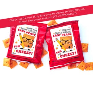 Printable Testing Day Snack Tag Classroom Treat Tag Crispy Rice Treats ...