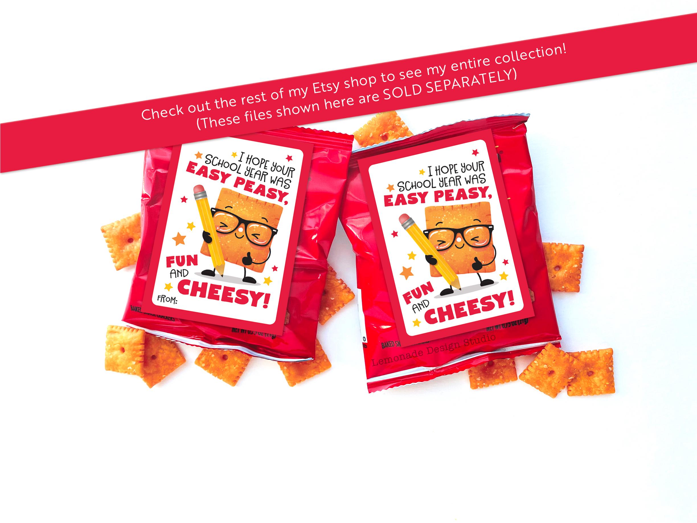 Printable Testing Day Snack Tag Classroom Treat Tag Crispy Rice Treats ...