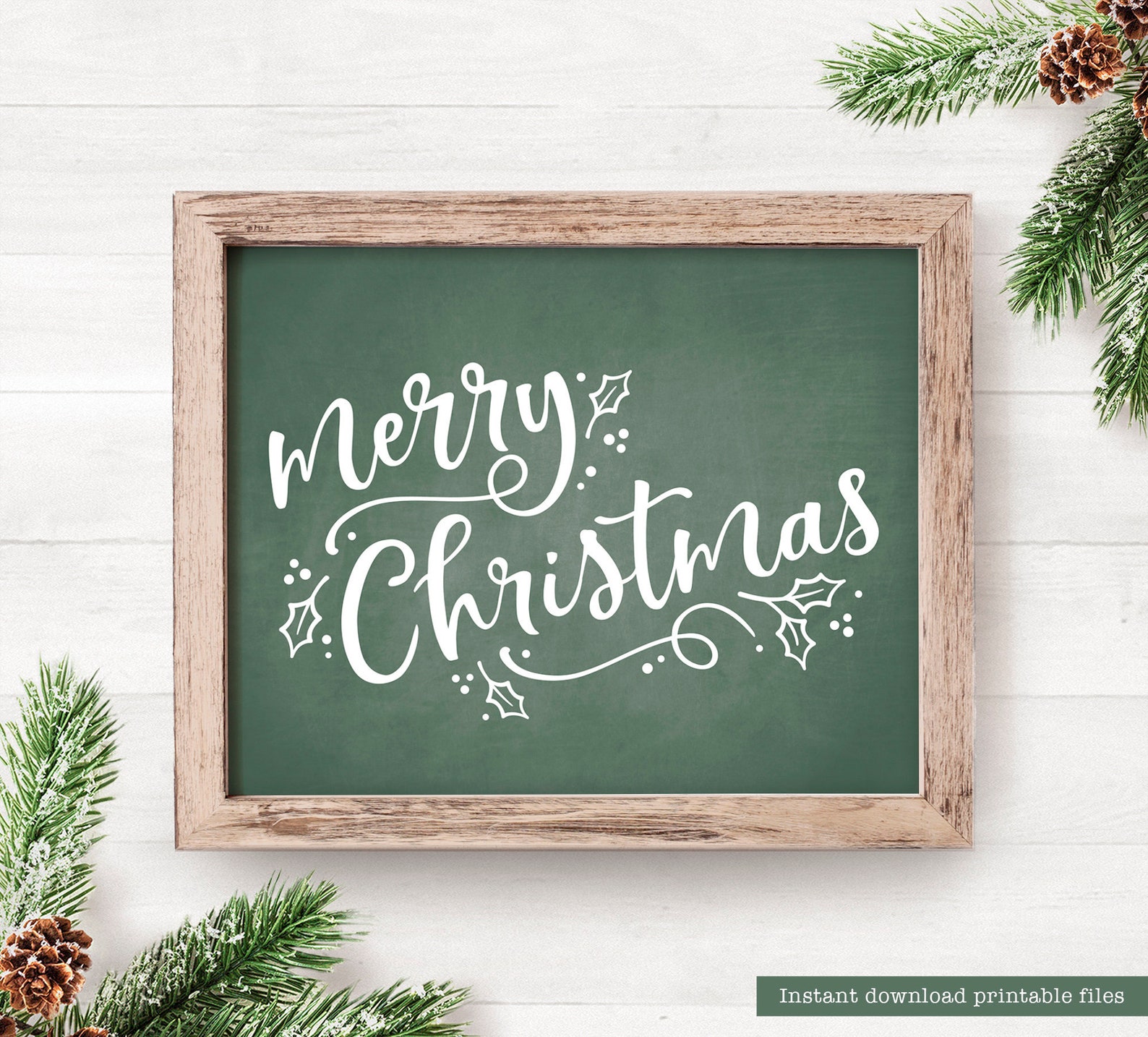 Printable Merry Christmas Sign Holiday Decor Holiday Sign 2020 - Etsy