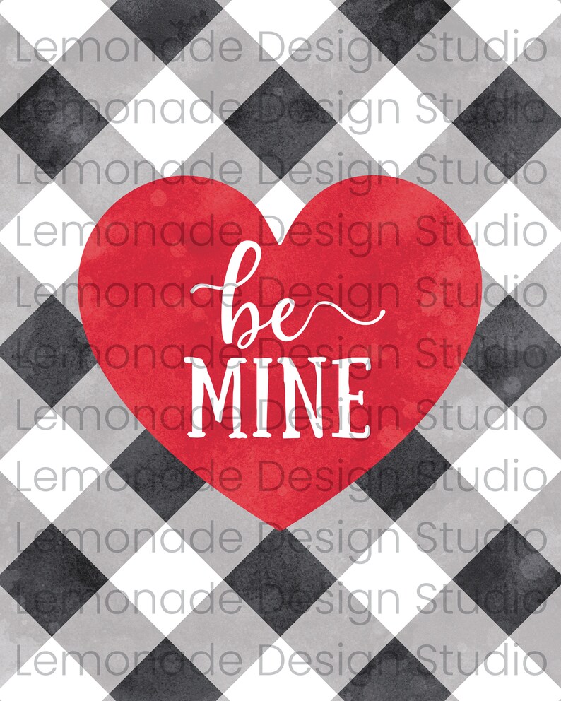 PRINTABLE Valentine Decor Farmhouse, Valentines Day Decor, Be Mine Sign ...