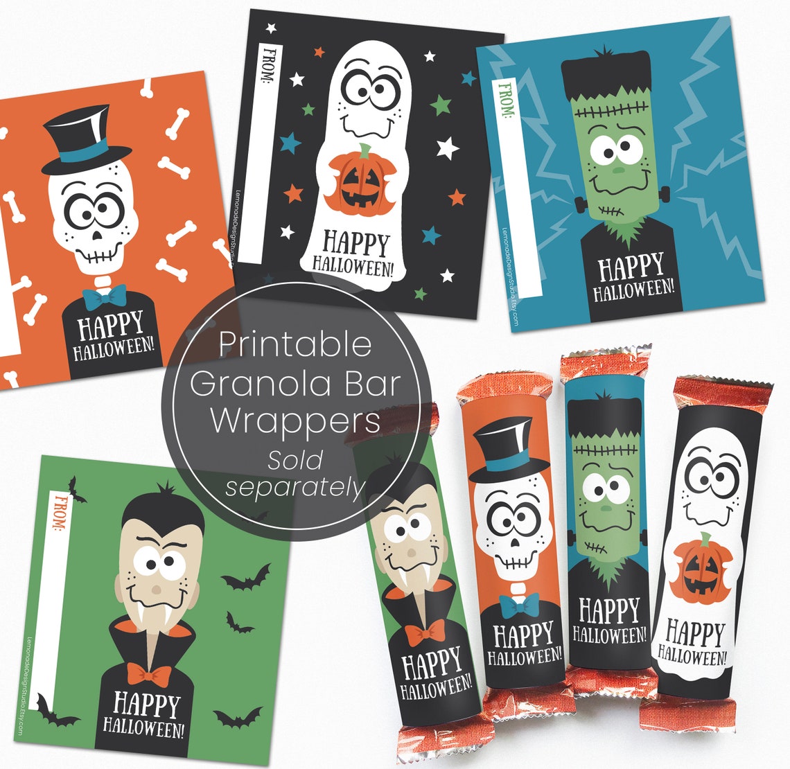 PRINTABLE Halloween Smore Tags Halloween Tags Smores Treat Bag Tags S ...