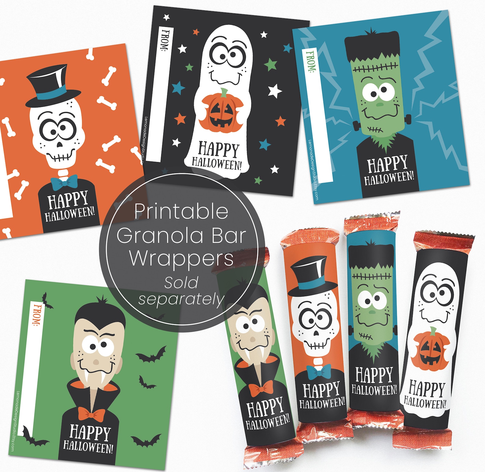 PRINTABLE Halloween Smore Tags Halloween Tags Smores Treat Bag | Etsy