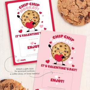 PRINTABLE Valentine Cookie Gift Card Holder for Valentine's Day Gift Card Way the Cookie Crumble ...