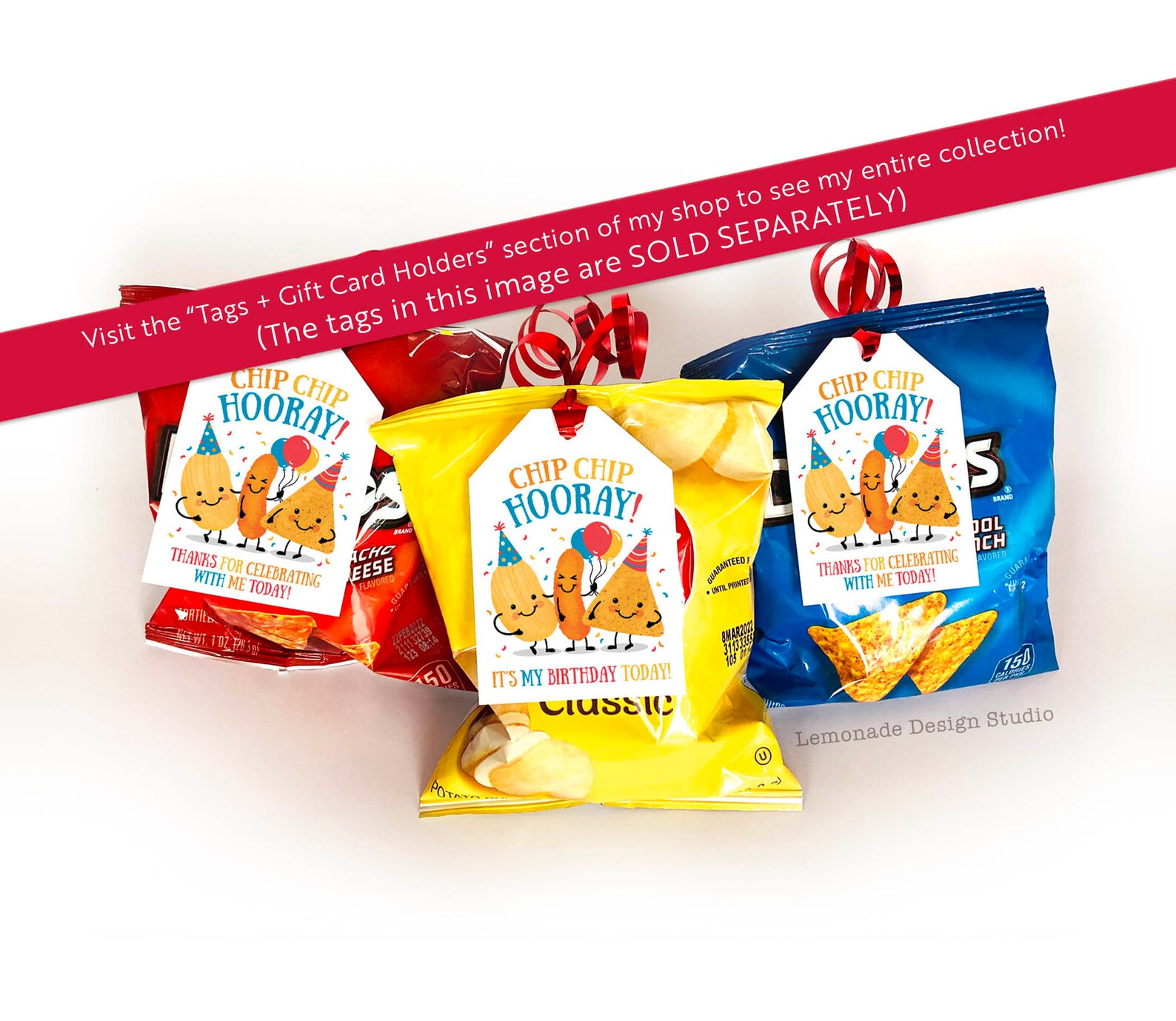 Printable Classroom Birthday Treat Tag Chip Bag Tag Chip - Etsy