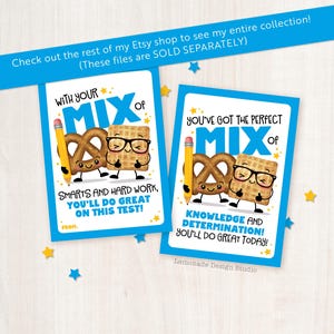 Christmas Snack Mix Printable Gift Tags for Classroom Treat Bags Secret ...