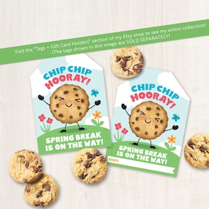 Printable Spring Break Treat Tags Crispy Rice Treats Printable Easter ...