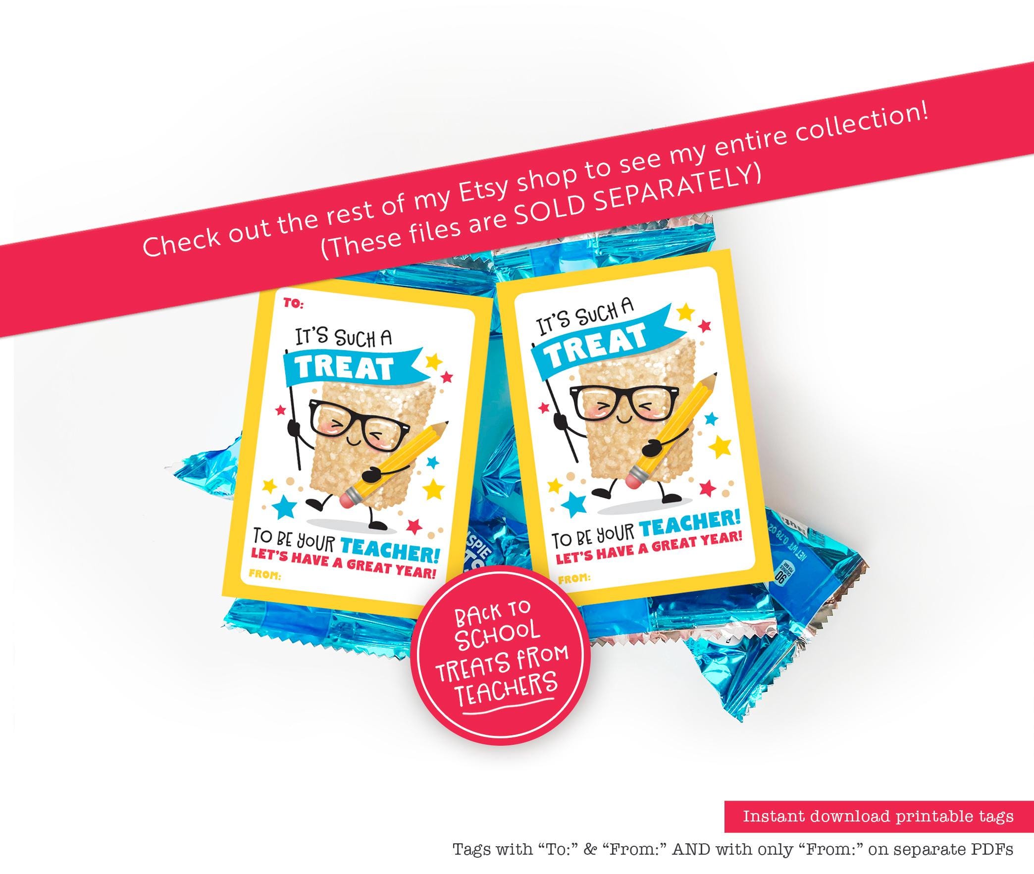 Back to School Treat Tag Encourage MINT for Students or Teacher Gift ...