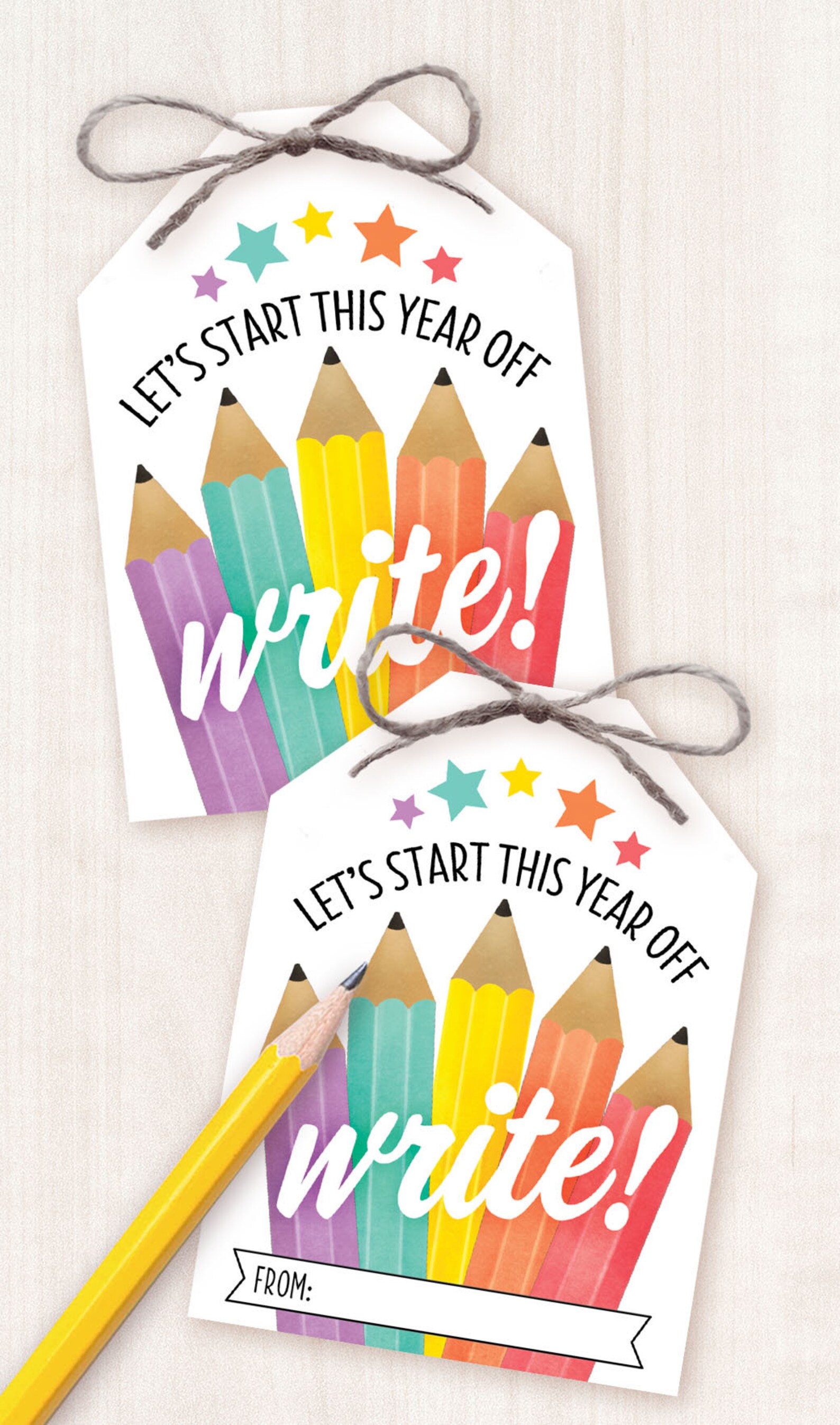 Back to School Printable Gift Tag Classroom First Day of - Etsy