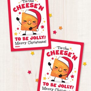 Printable Christmas Snack Tag Cheese Crackers Classroom Non-candy Treat ...