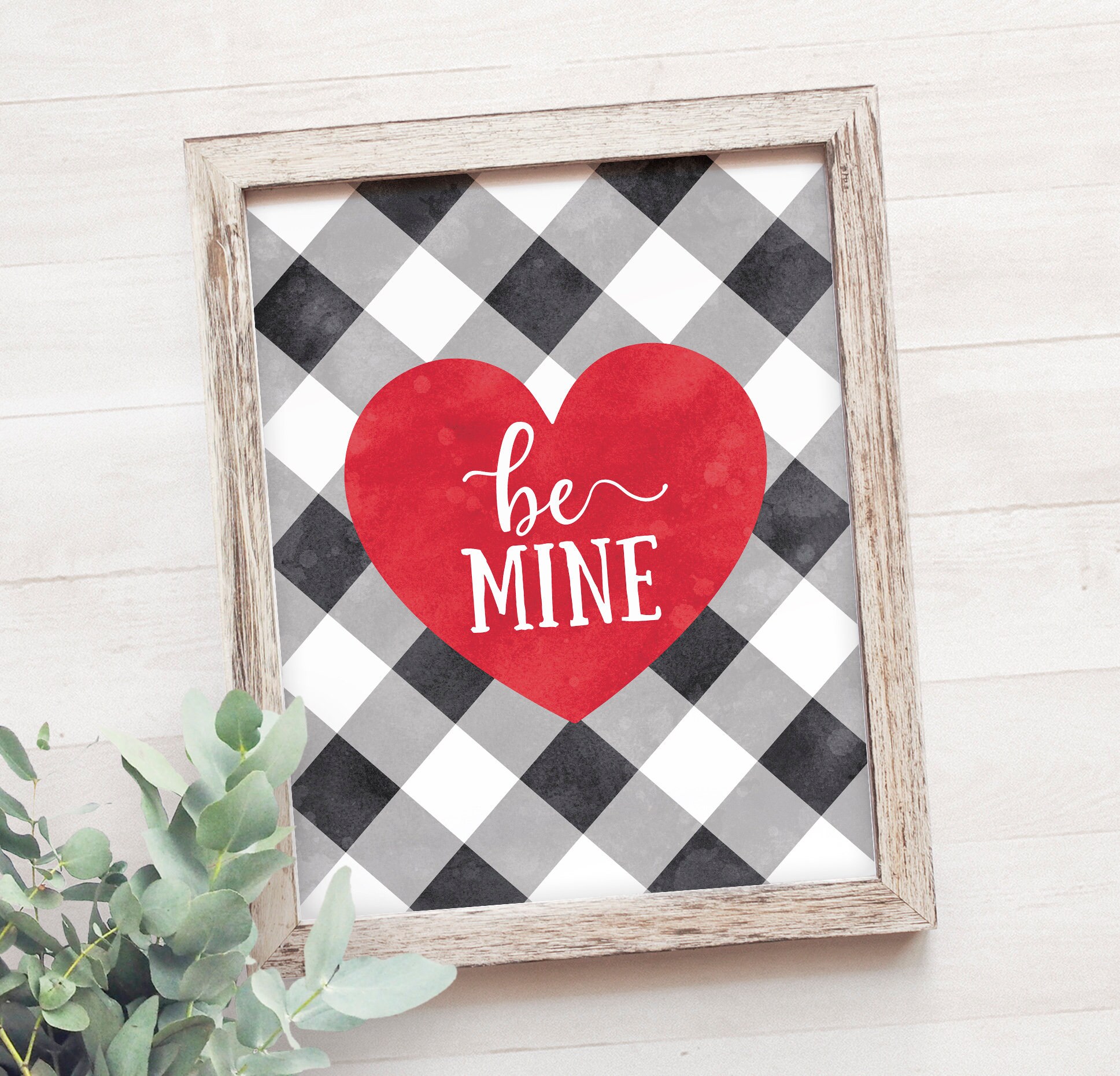 PRINTABLE Valentine Decor Farmhouse, Valentines Day Decor, Be Mine Sign ...