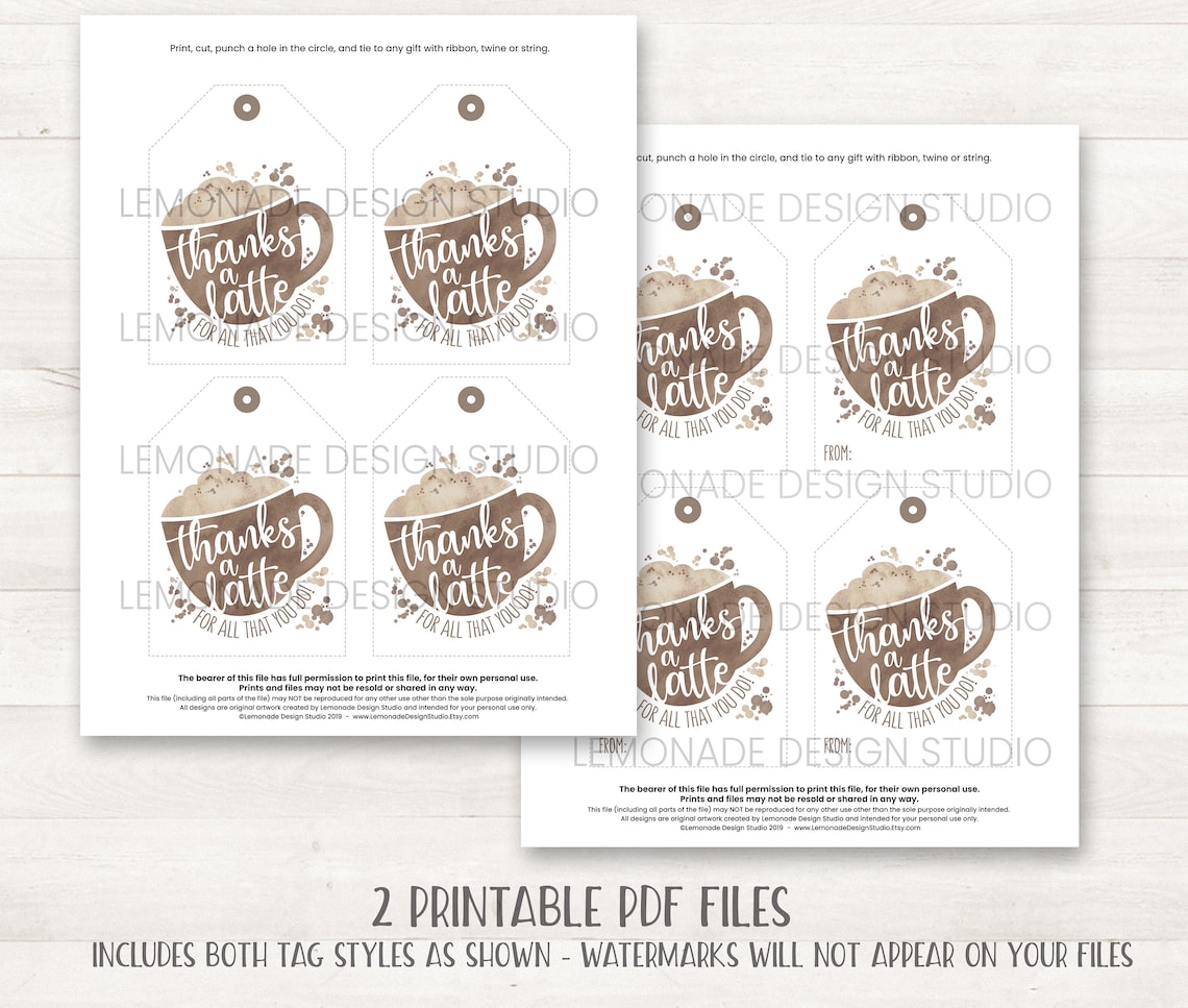 PRINTABLE Teacher Gift Tags Teacher Appreciation Thanks a | Etsy