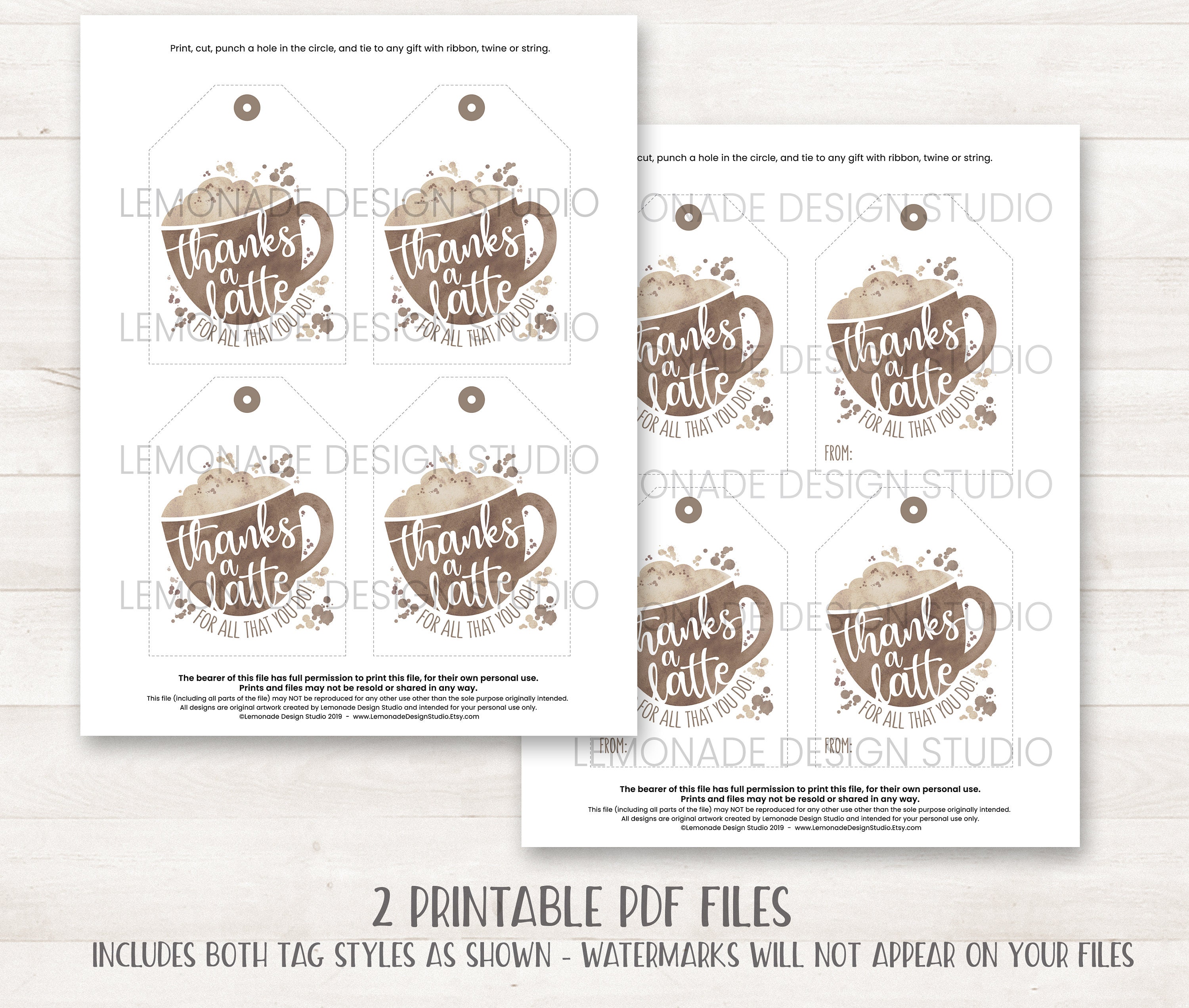 PRINTABLE Teacher Gift Tags Teacher Appreciation Thanks a | Etsy