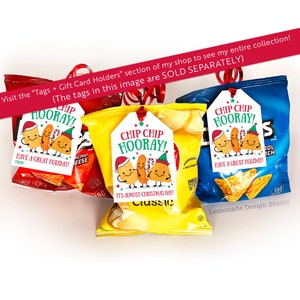 Printable Christmas Cookie Tags Classroom Treat Bag Holiday Tags ...