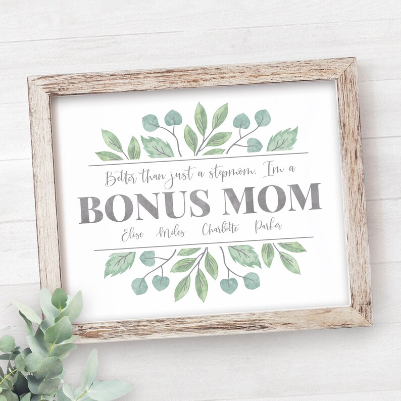Step Mom T Bonus Mom T Printable Mothers Day Etsy