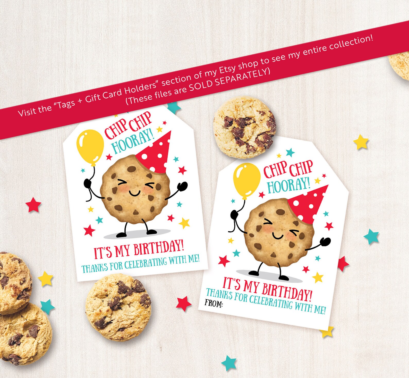 Printable Birthday Treat Tag Classroom Birthday Treat Prepackaged Party ...