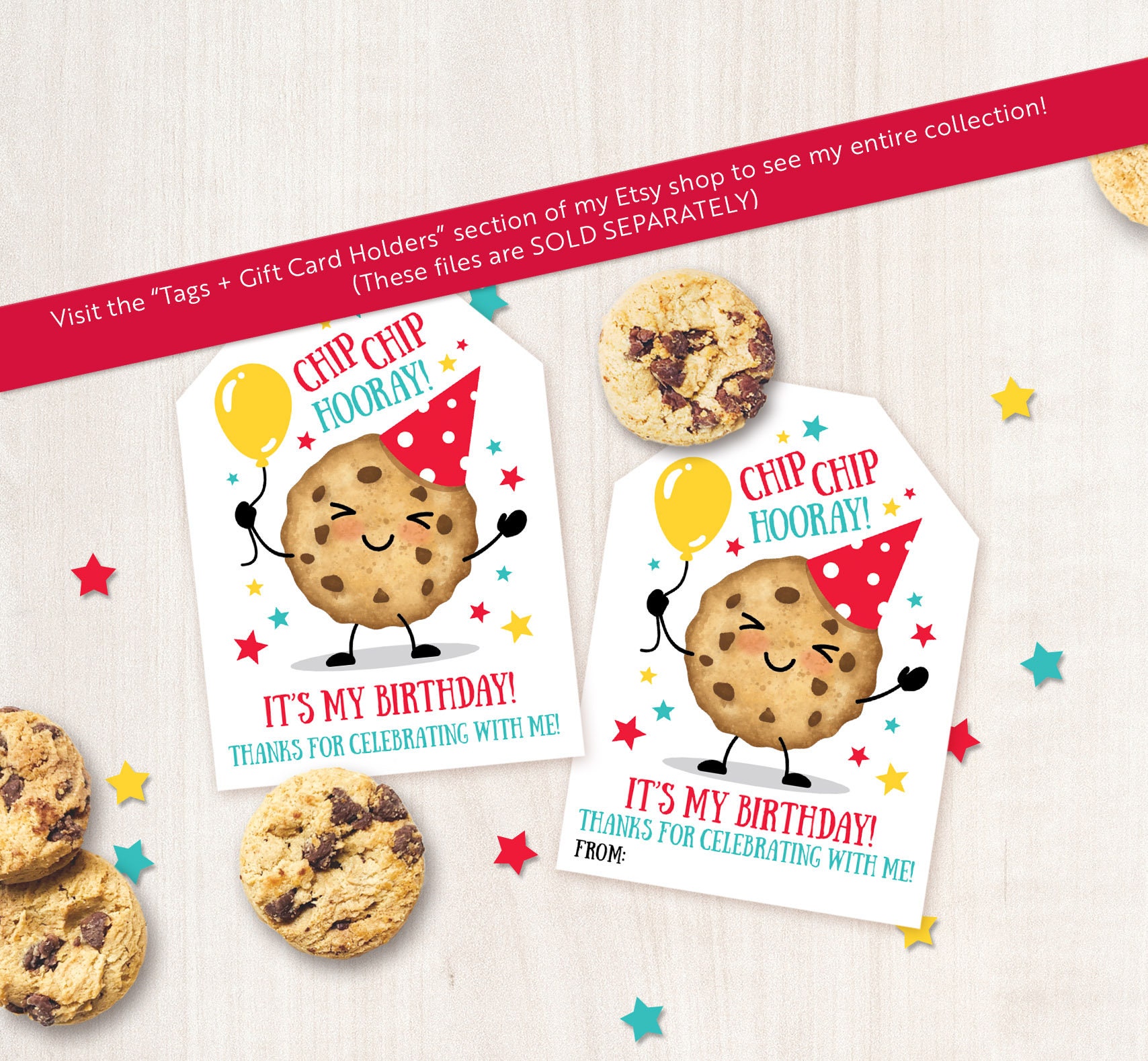 Printable Birthday Treat Tag Classroom Birthday Treat Prepackaged Party ...