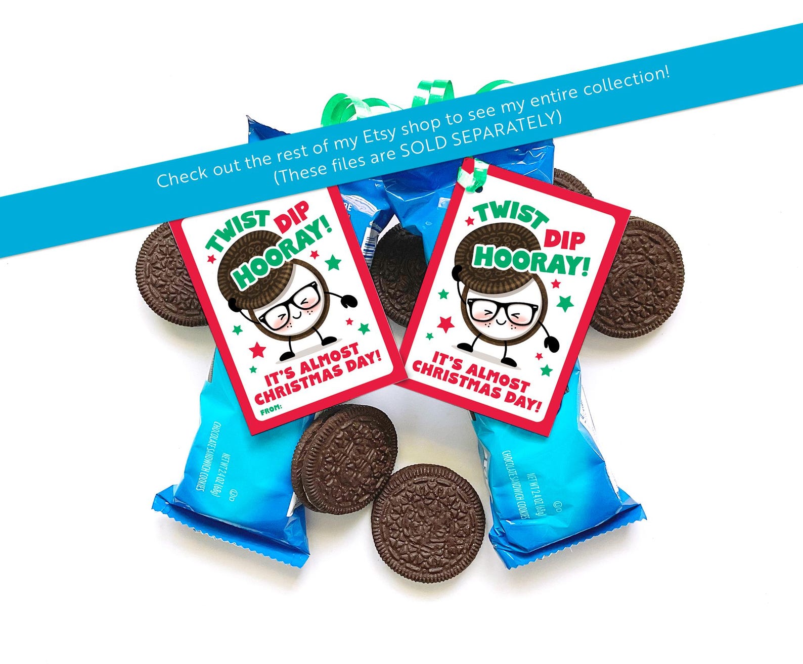 Printable Christmas Tree Cake Treat Tag Classroom Christmas Tree Snack ...