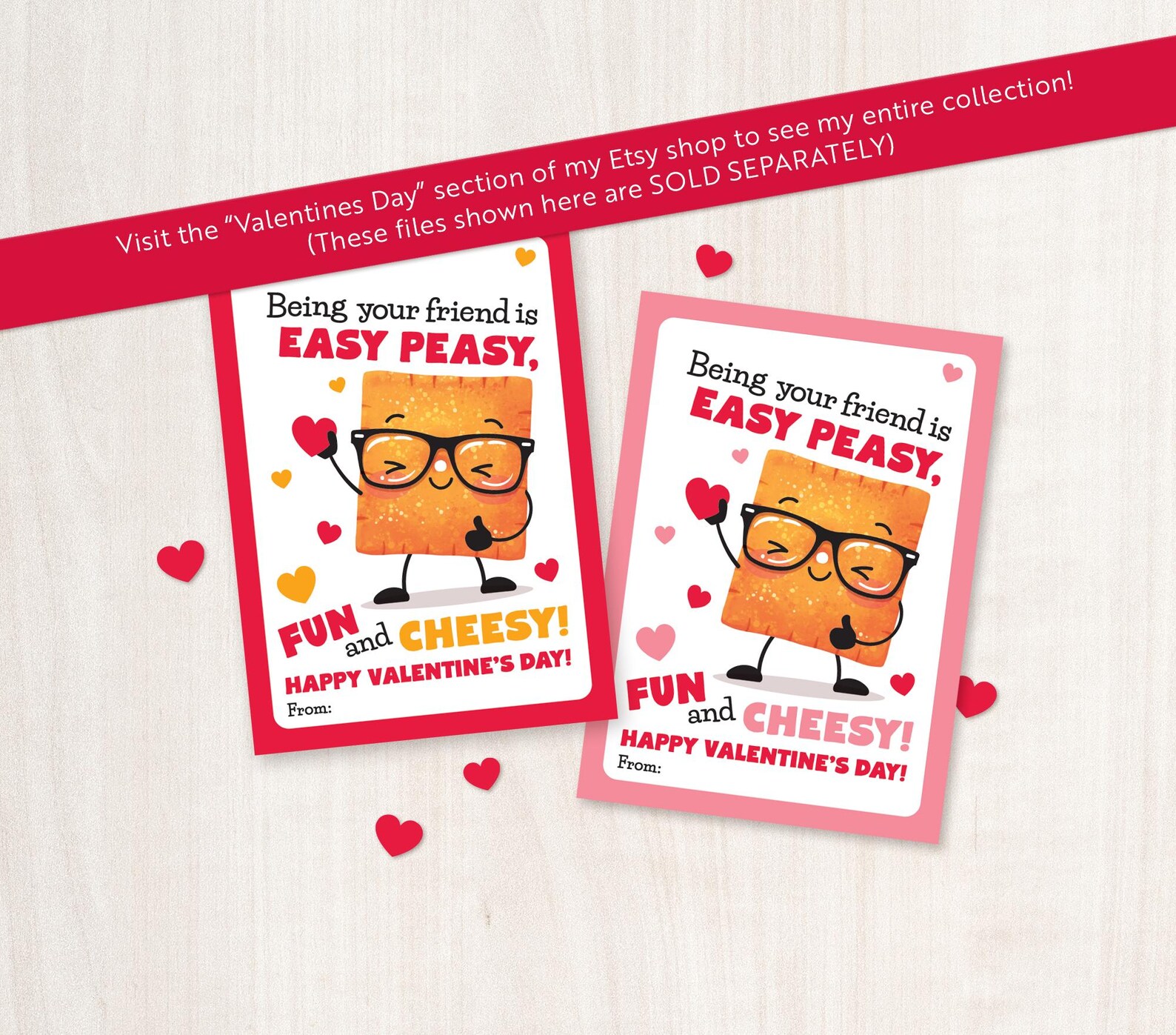 Kids Valentine Snack Tags Printable Just Another Cheesy Valentine Card ...
