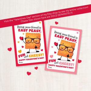 Kids Valentine Snack Tags Printable Just Another Cheesy Valentine Card ...