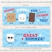PRINTABLE End Year Gift Tags, Smores Tags, S'mores Favor Tags, Summer ...