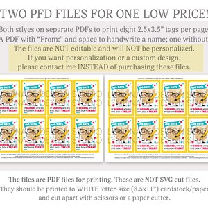 100 Days of School Printable Tag Crispy Rice Treats Classroom Gift for ...