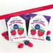 Printable Testing Day Snack Tag Classroom Berry Fruit Snacks Berry ...