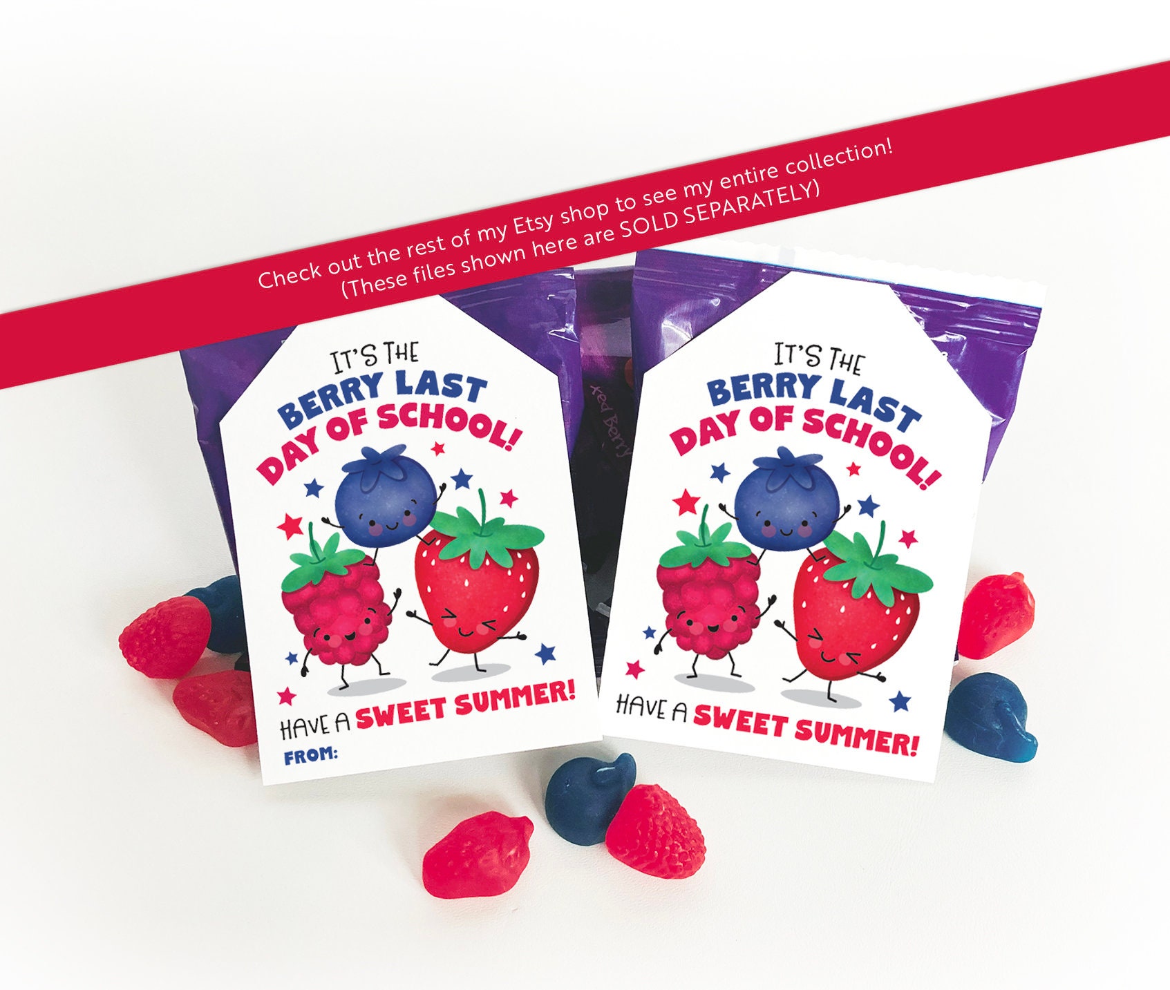 Printable Testing Day Snack Tag Classroom Berry Fruit Snacks Berry ...