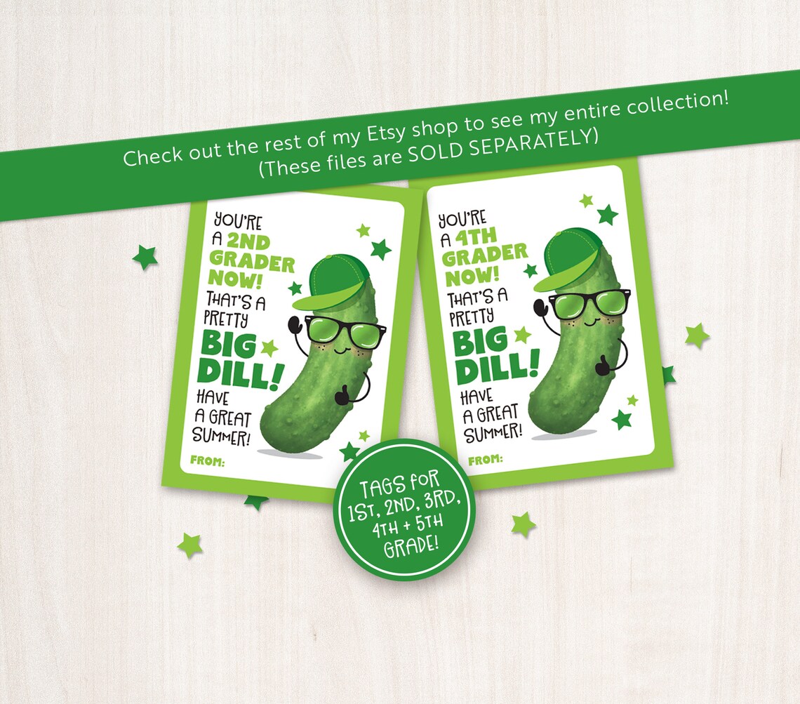 Printable Pickle Thank You Tags Teacher Appreciation Week Volunteer ...