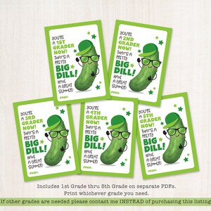 Printable Last Day of School Classroom Snack Tag 1st Grader - 5th Grade ...