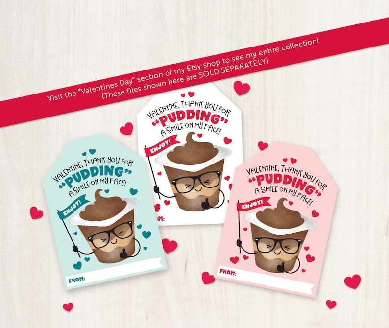 Kids Valentine Tags for School Berry Fruit Snack Juice Box Label ...