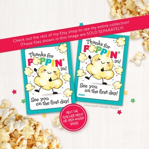 Back to School Printable Treat Tag From Teacher Welcome Students Open ...