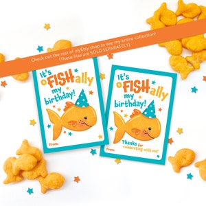 Printable Testing Day Snack Tag Classroom Treat Tag Fish Crackers Snack ...
