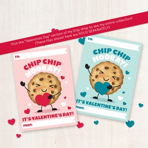 Kids Valentines Kids Valentine Cards Chip Hooray Cookie Valentine Tags ...