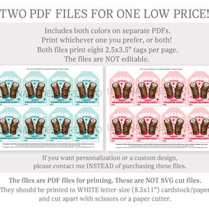 Printable Valentine Treat Tags Valentine Day Cards for Kids Gifts Swiss ...