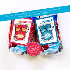 Printable Last Day of School Fruit Rolls Fruit Have a Sweet Summer ...