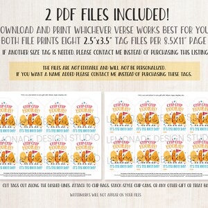 100 Days of School Printable Tag Classroom Snack Tag Chip Bag Tags Gift ...