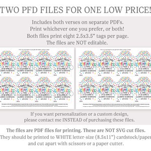 Printable Birthday Treat Tag Classroom Snack Cake Cupcake Cookies ...