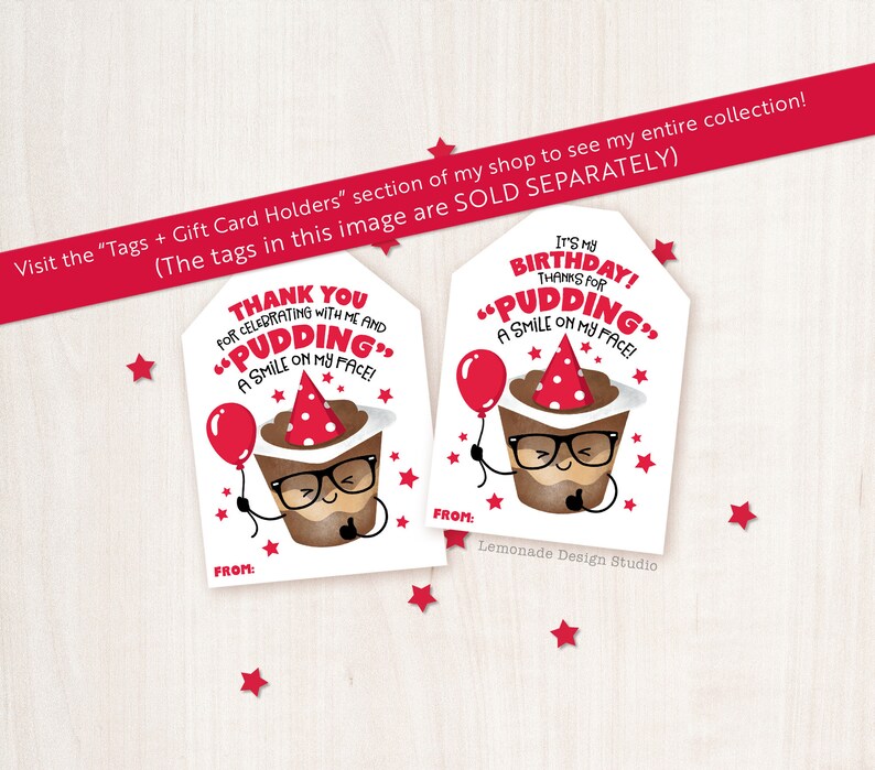 Printable Birthday Treat Tag Classroom Treat Bag Mini Muffins - Etsy